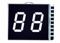 China Pin Connector Monochrome LCD Display Custom Size VA Black White Display for sale