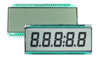 China Monochrome Lcd Segment Display HTN LCD Display Module With White LED Backlight for sale
