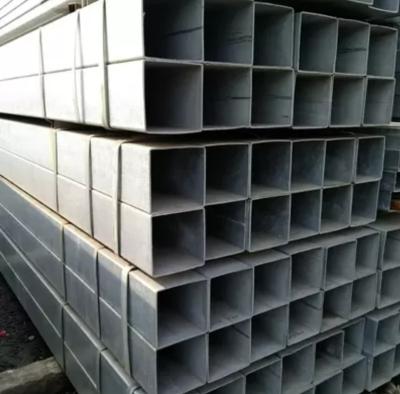 China Seamless Welded Square Galvanised Steel Tubing Hot Dipped 25 X 25 Inch 16 Gauge for sale