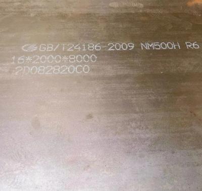China NM500 AR500 Wear Resistant Steel Plate with High Hardness Impact Resistant and Customizable Thickness for Excavator Buckets for sale