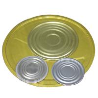 China Food Packing Steel Tinplate Tin Can Lids 153mm Diameter Tin Bottom 0.14mm for sale