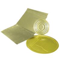 China Food Packing Steel Tinplate Tin Can Lids 153mm Diameter Tin Bottom 0.14mm for sale