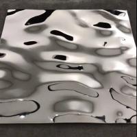China Water Ripple Stainless Steel Corrugated Sheet / Plate No 1 for sale