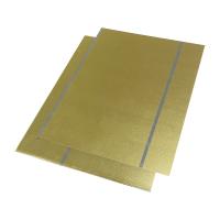 China Temper 3 Gold Colour Tin Plate Metal Sheet Electrolytic Tinplate Plate For Food Cans for sale