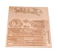 China Copper  Brass Hot Foil Stamping Plates With High Precise Engraving Depth for sale