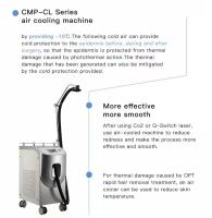 China Fast Defrosting 8 Inch Touch Screen Cold Air Skin Cooling Machine for Laser Treatment for sale