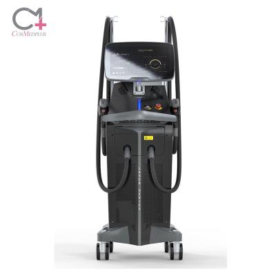 China Diode Laser Hair Removal Machine 3 in 1 with Two Handles 755 808 1064nm CE Approved for sale