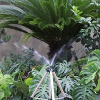 China 360 Degree Double Nozzle Rotation Plastic Sprinkler for Garden Agriculture Irrigation for sale