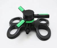 China Endurable 360 Degree Adjustable Automatic Rotating Garden Sprinkler 3 Arms Water Sprinkler Garden for sale