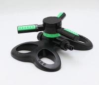 China 360 Degree Adjustable Automatic Rotating Garden Sprinkler 3 Arms Irrigation Watering Sprinkler for sale