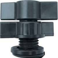China Everyday Engineering Plastics Irrigation Parts Micro Sprinkler Black Medium-range Connector for sale