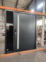 China Customized Aluminum Garden Gate Wind Pressure Aluminium Pivot Front Doors for sale