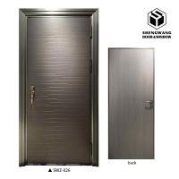 China Aesthetics Solid Aluminum Exterior Doors Aluminum Door For Main Entrance for sale