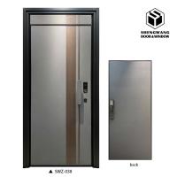 China Indoor Residential Aluminum Swing Door Commercial Swing Doors Powder Coating Finishing for sale