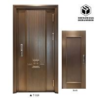 China ODM Swing Aluminium Pedestrian Garden Gates Copper Imitation Surface Finishing Metal Gate Outdoor for sale