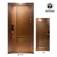 China ODM Swing Aluminium Pedestrian Garden Gates Copper Imitation Surface Finishing Metal Gate Outdoor for sale