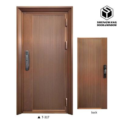 China ODM Swing Aluminium Pedestrian Garden Gates Copper Imitation Surface Finishing Metal Gate Outdoor for sale