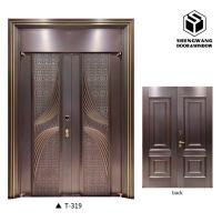 China ODM Swing Aluminium Pedestrian Garden Gates Copper Imitation Surface Finishing Metal Gate Outdoor for sale