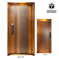 China Fire Resistance With Brown Aluminum Garden Gate And Smart Locks For Aluminum Side Gates for sale
