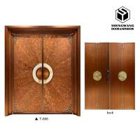 China Fire Resistance With Brown Aluminum Garden Gate And Smart Locks For Aluminum Side Gates for sale