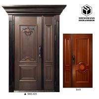 China Left Stainless Steel For Outswing Metal Door With Brown Swinging Fire Doors for sale