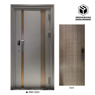 China Bedroom Home With Grey  Swing Door For Customization Outswing Steel Door for sale