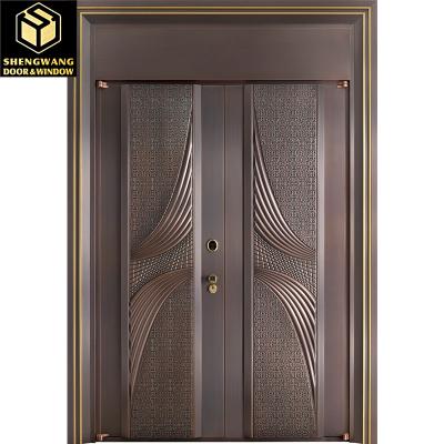 China Corrosion Resistant Stainless Steel Swing Door For Living Hall Bedroom Bathroom Fashion Metal Swinging Doors With Durability​ for sale