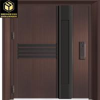 China Fireproof Fashionable Stainless Steel Exterior Door CE Steel Insulated Entry Doors for sale