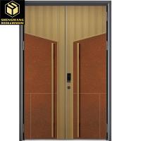 China 2.05M Door Furniture Stainless Steel Entrance Door Customizable Steel Exterior Doors for sale