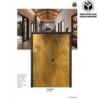 China Hotel And Villa Stainless Steel Entrance Door With Handles Locks Steel Front Doors for sale