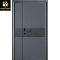 China Corrosion Resistance Durable Aluminum Impact Front Doors Modern Aluminium Front Doors For Homes for sale