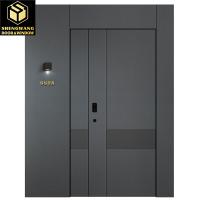 China Hotel Aluminum Entrance Door Scratch Resistant Aesthetics Aluminum Exterior Doors for sale