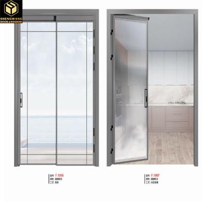 China Hotel Villa Aluminium Glass Hinged Door Aluminium Bifold Doors For Customized for sale