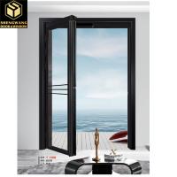China Hotel Villa Aluminium Glass Hinged Door Aluminium Bifold Doors For Customized for sale