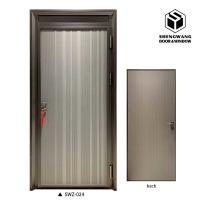China Silvery Fireproof Interior Door 45 MM Thickness Customized Color OEM & ODM for sale