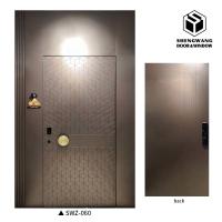 China Golden With Villa Soundproof For Aluminum Room Door With Customized Color for sale