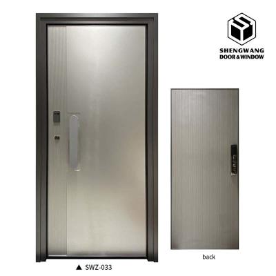 China Fireproof Aluminum Interior Door 45Mm Thickness Customized Size Heat Insulation Door for sale