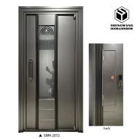 China PU Paint With Gold Aluminum Room Door For OEM Fire Doors Internal for sale