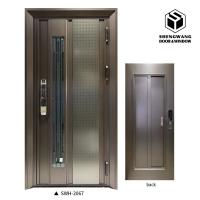 China Maximum Size 4 X 8 Sapele With Fireproof  Aluminum Room Door For Customized for sale