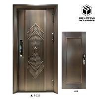China Soundproof Swing Left Aluminum Room Door Aluminium Interior Doors  For Public Places for sale