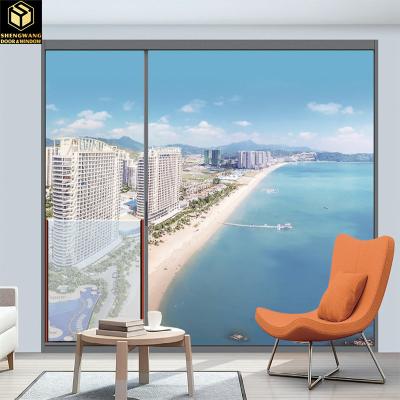 China Powder Coated With Aluminum Sliding Swing Window And Black Slide Up Aluminum Window for sale