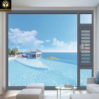 China Modern Lever Handle Aluminum Sliding Windows Aluminium Sliding Windows For Balcony for sale