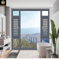 China Modern Lever Handle Aluminum Sliding Windows Aluminium Sliding Windows For Balcony for sale