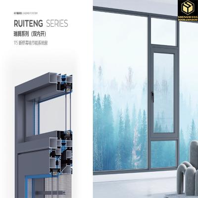 China Rust Proof With Aluminum Sliding Windows For Sound Absorbing Aluminium Sliding Sash for sale