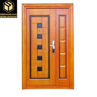China Fireproof Swing Left Aluminum Shop Front Doors Villa Solid Aluminium Front Doors for sale