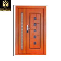 China Fireproof Swing Left With Aluminum Shop Front Doors Villa Solid Aluminium Front Doors for sale