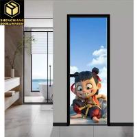 China Aluminium Sliding Glass Doors With Silver Color And Stainless Steel Handle For A Stylish Look for sale