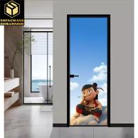 China Aluminium Sliding Glass Doors With Silver Color And Stainless Steel Handle For A Stylish Look for sale
