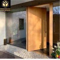 China Powder Coated With Aesthetics Solid Aluminum Exterior Doors For Main Entrance for sale