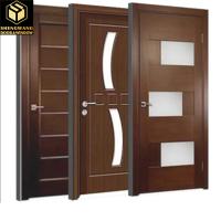 China Fireproof Swing Left Aluminum Shop Front Doors Villa Solid Aluminium Front Doors for sale
